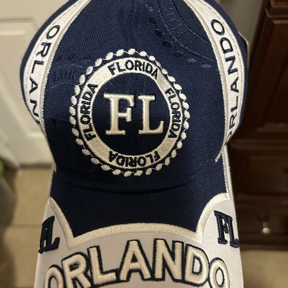 Accessories | Nwt Unisex Navy Blue And White Florida Hat | Poshmark